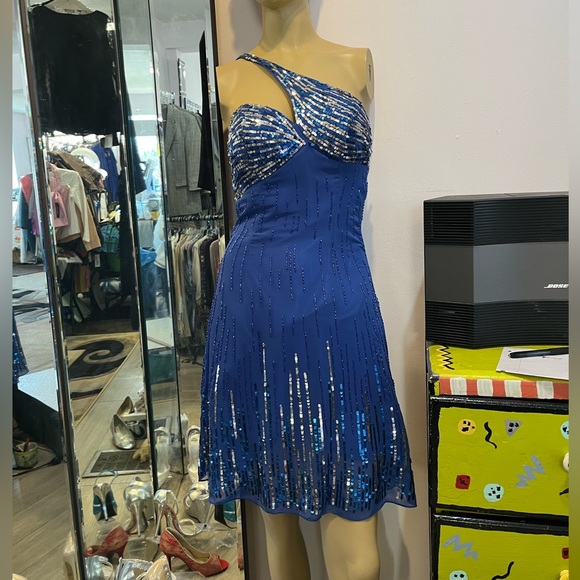 Milano | Dresses | Milano Blue Dress Perfect For Holidays Dances | Poshmark